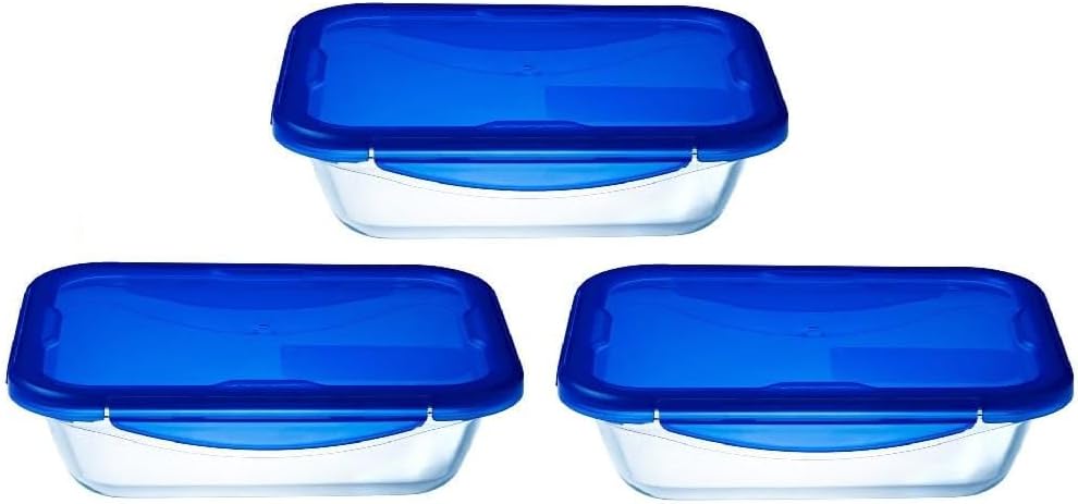 Pyrex Cook&Go - Lunch Box rectangular 0.8L : Amazon.co.uk: Home & Kitchen