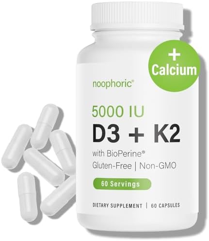 Amazon.com: SOLARAY Vitamin D3 K2 - Bone Health and Immune Support ...