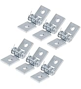 heneng 6 Pcs 2 Hole Adjustable Hinge for 1-5/8" Strut Channel, 7/32 ...
