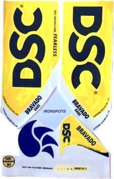 Kyrios Wood DSC Cricket Bat Sticker (Yellow) : Amazon.in: Sports ...