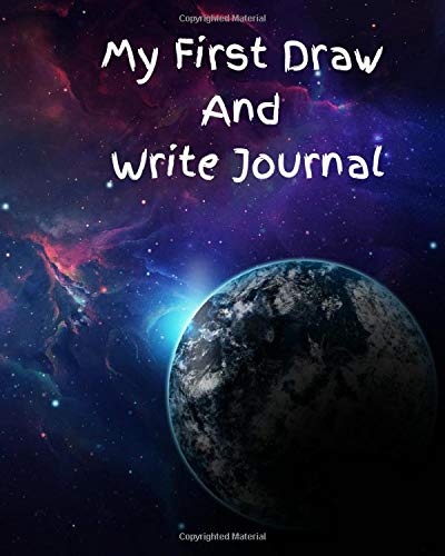 Amazon.com: My First Draw And Write Journal: Outer space themed blank ...