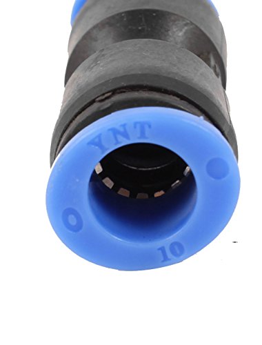 10mm to 10mm One Touch Ends Quick Fitting Connector 5 Pcs
