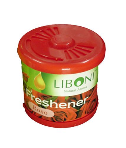 Liboni Natural Aroma Gel Car Perfume & Air Freshener -Rose Fragrance ...