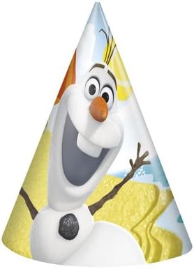 Amazon.com: Unique Disney Frozen Olaf Party Hats, 8 Ct. : Toys & Games
