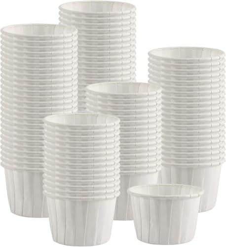 Amazon.com: 1 Oz Paper Cups (1000 PACK) - Souffle Cups Ideal To Use As ...