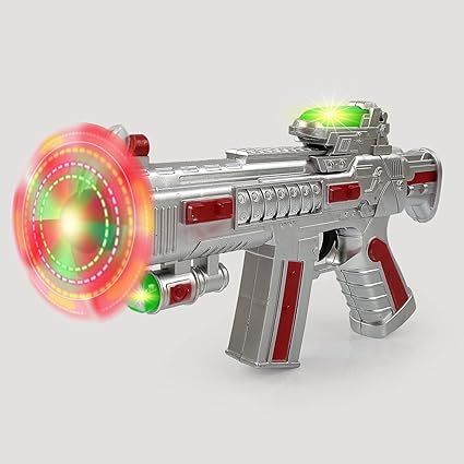 Space Toy Gun for Kids with Ultra Sonic Laser Light Feature Guns ...
