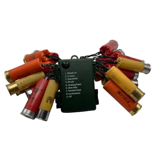 Amazon.com: LED Shotgun Shell Christmas Lights 20ct Battery Powered ...
