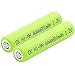 Amazon.com: JcaKes 2Pcs 1 2V AAAA Rechargeable Ni-Mh AAAA 600Mah ...