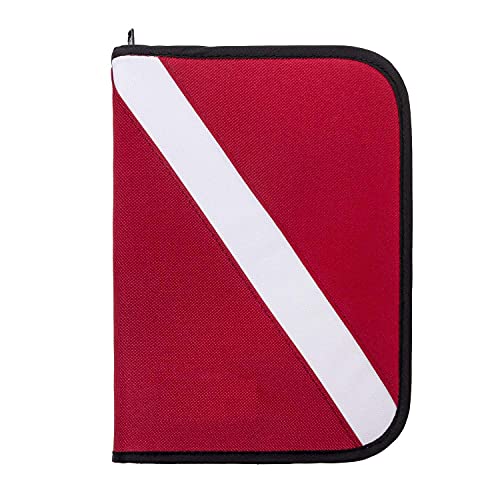 Snapklik.com : Scuba Log Binder Dive Flag Red