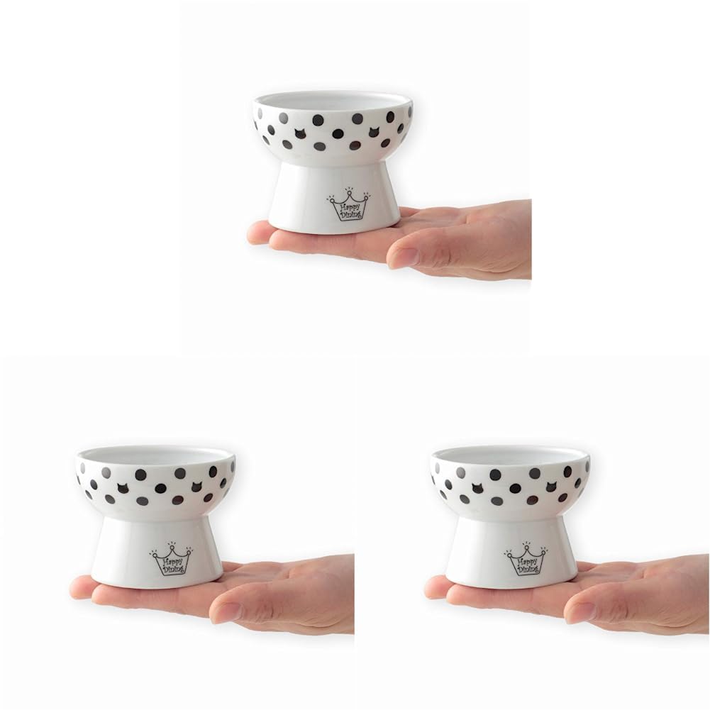 Amazon.com : Necoichi Raised Stress Free Cat Food Bowl, Elevated ...