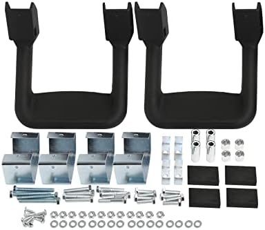 2 Pieces (1 Pair) Black Powder Coated Truck Side Step Set, Includes ...