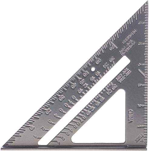 Generic Double Side Scale Stainless Steel Metric Inch Triangle Ruler ...