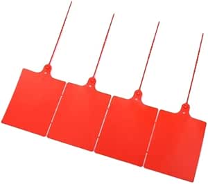 Amazon.com: VRILU 30PCS/Bag Plastic Express Logistics Hanging Tags ...