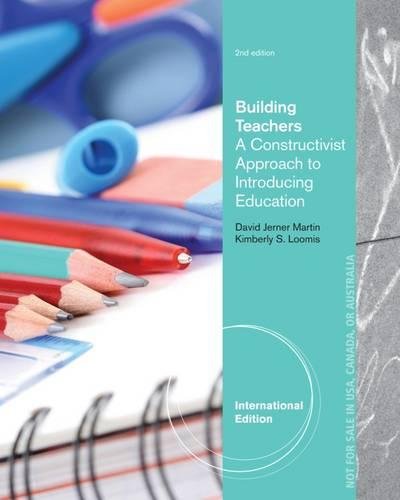 Amazon.com: Building Teachers: A Constructivist Approach to Introducing ...