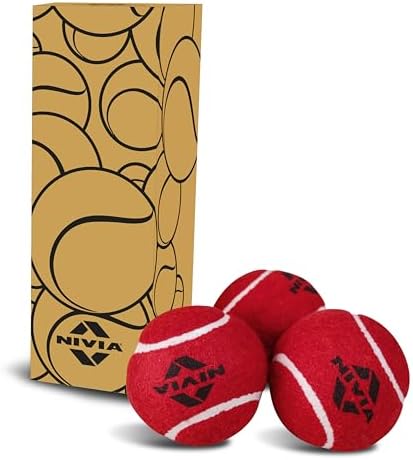 Nivia Heavy Tennis Ball Cricket Ball (Red) -Pack of 12 : Amazon.in ...