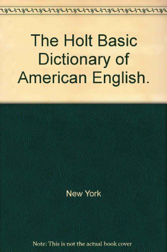 The Holt Basic Dictionary of American English.: 9780030648007: Amazon ...