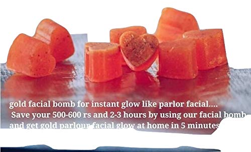 Organic Gold facial bomb for instant glow like parlor facial : Amazon ...