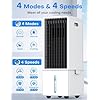 HIFRESH Air Cooler for Room Cooling, 31Ft Air Throw, 4 Modes & 4 Speeds ...