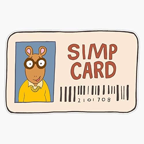Amazon.com - Simp Card Sticker Vinyl Bumper Sticker Decal Waterproof 5"