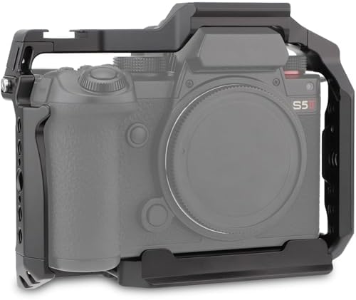 Amazon.co.jp: Leftfoto S5カメラケージ パナソニック LUMIX S5 II用 - 保護フレームリグ アルカベース ...