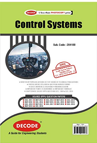 Amazon.com: Control Systems for SPPU 15 Course (SE - II - Elex./E&Tc - 204188) - 2020 Edition ...
