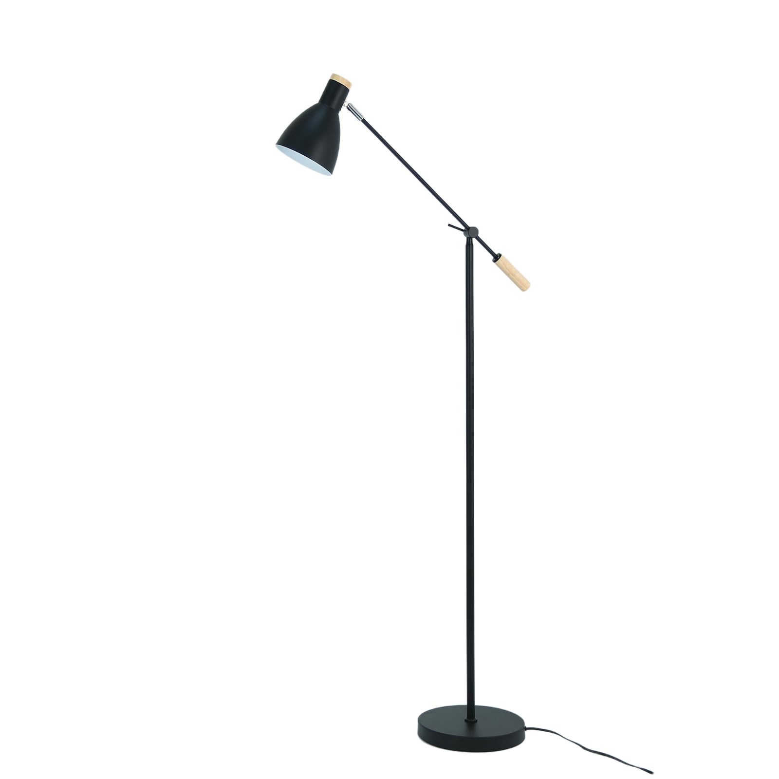Lexi Lighting Scandinavian Adjustable Floor Lamp, Height 140cm, E27 ...