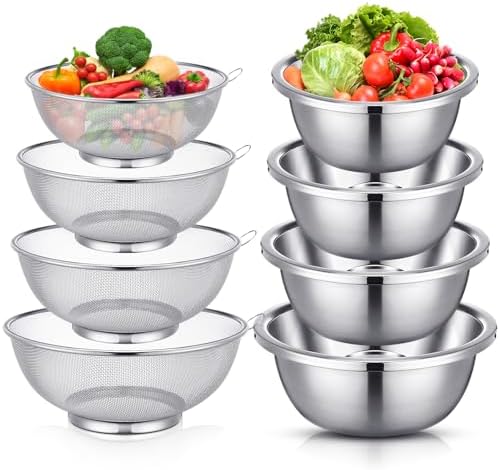 Amazon.com: Colander Stainless Steel, 7 Piece Strainers and Colanders ...