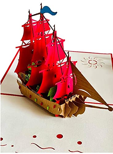 ETA 3D Ship Pop Up Card, 3D Ship Card, 3d Happy Birthday Card - Want It All