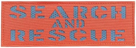 Amazon.com: High Visibility Reflective 8.5x3 SAR Search and Rescue Blaze Orange Patch with Hook ...