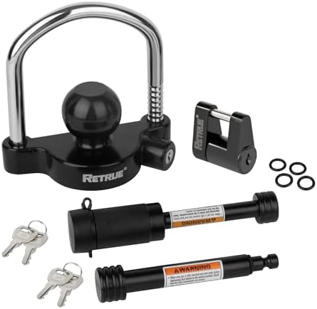 RETRUE Keyed Alike Trailer Lock Set Tow & Store Lock Kit, Come with ...