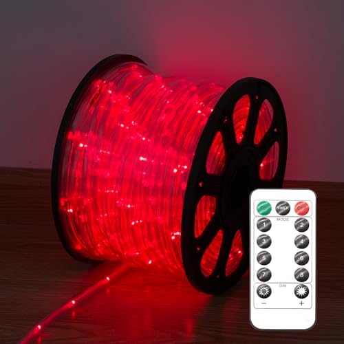 Amazon.com: 65.6FT Christmas Candy Cane Rope Lights, 400 LED 8 Lighting ...