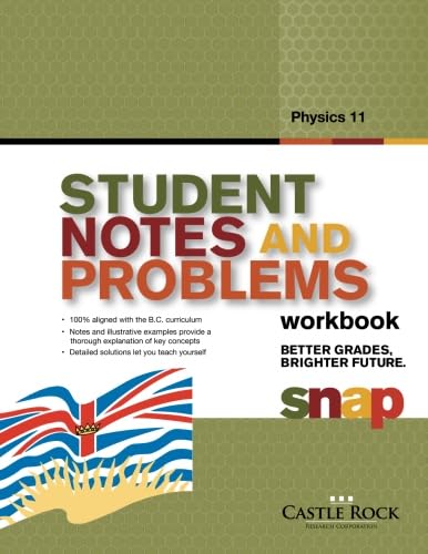 SNAP Physics 11 BC: Student Notes and Problems: Rao, Gautam ...
