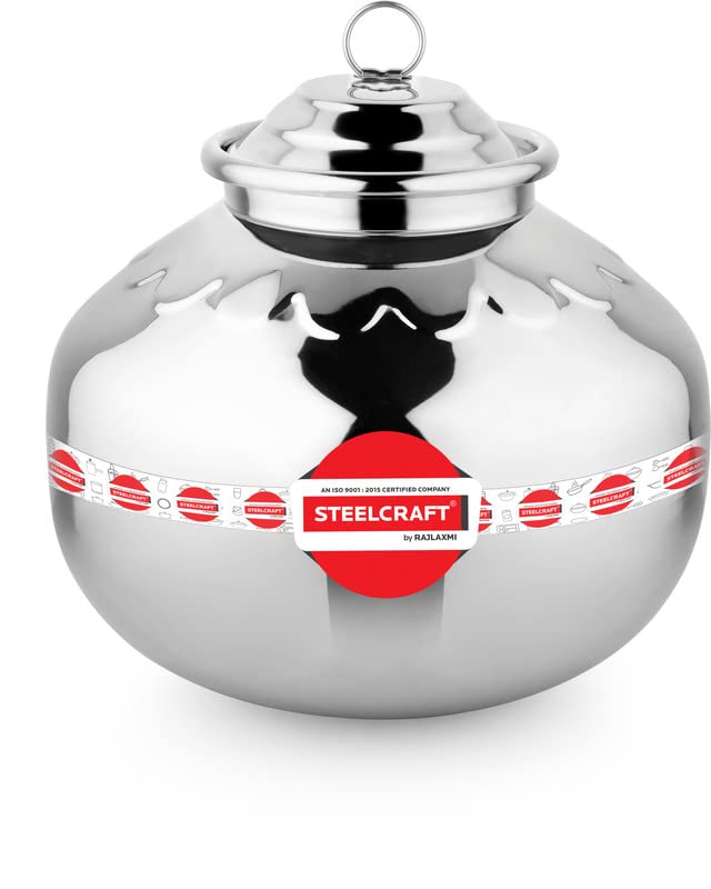 Buy Steelcraft Premium Stainless Steel Shri Krishna Matki Water Pot ...