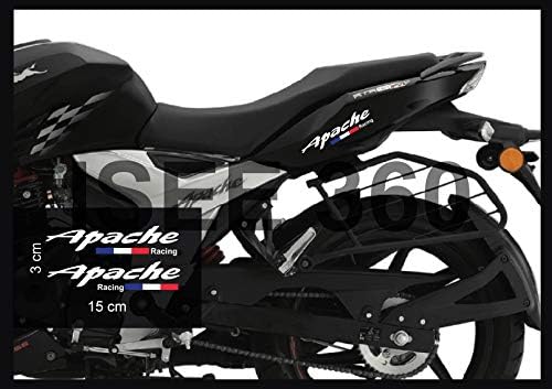 ISEE 360® Tvs Apache Racing RTR 160 180 4v Sticker Kit Graphics Vinyl ...