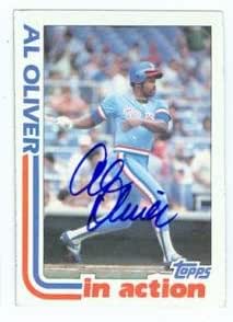 Al Oliver autographed Baseball Card (Texas Rangers) 1982 Topps #591 In ...