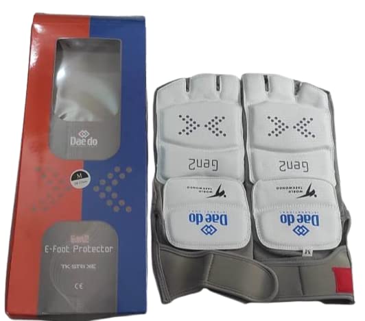 Daedo Taekwondo Gen 2 E-Foot Protector White Color Size S : Amazon.in: Sports, Fitness & Outdoors