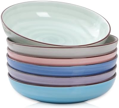 Amazon.com | LEHAHA Melamine Pasta Bowl, 9.25 inch Large Wide and ...