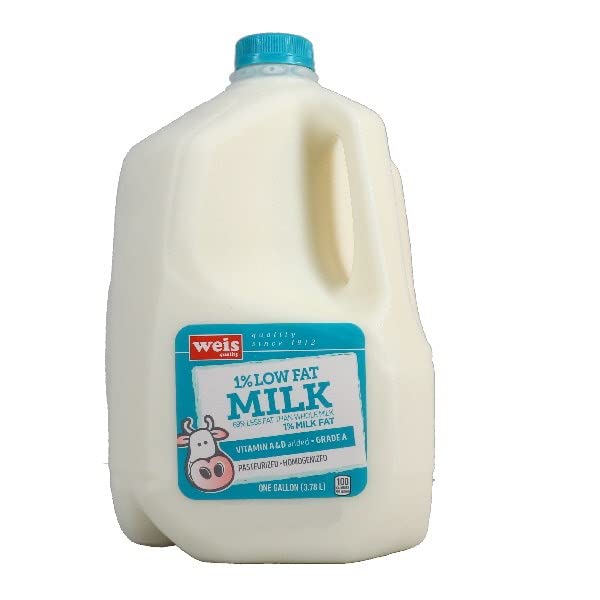 Amazon.com: Weis Quality, Milk 1% Lowfat, 128 Fl Oz : Grocery & Gourmet ...