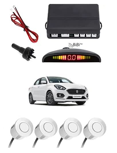 RS Enterprises Cars Car Reverse Parking Sensor with LED Display, Buzzer ...
