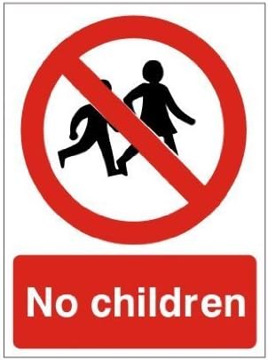 No Children Sign 150mm x 200mm - Self Adhesive : Amazon.co.uk: DIY & Tools