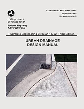 Urban Drainage Design Manual: Transportation, U.S. Department of ...
