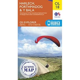 Harlech, Porthmadog & Y Bala Map | Weatherproof | Snowdownia National ...