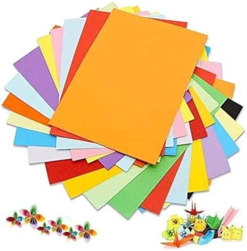 Lakeer A3 Color Paper Pack - 50 Sheets, 10 Vibrant Colors | 120 GSM ...