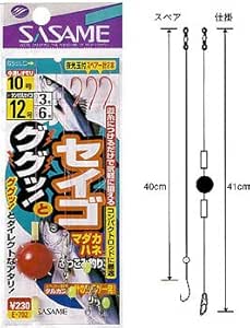 Amazon.co.jp: SASAME E-702 Googutto Seigo (Round Seigo with Ken), Red, Hook 12/Harris 10 ...