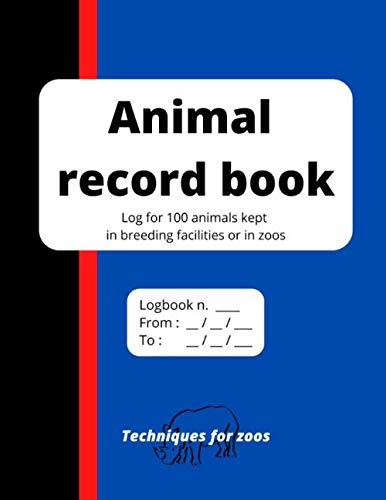 Amazon.com: Animal record book: Log for 100 animals kept in breeding ...