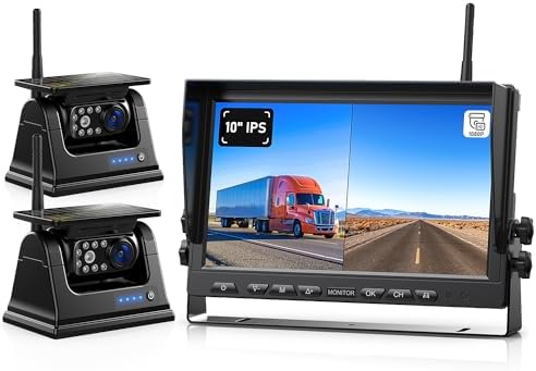 Amazon.com: VEKOOTO Magnetic Solar Wireless Backup Camera 7'' Monitor ...