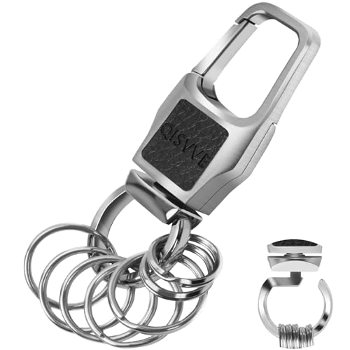 QISVVE Small Keychain Clip, Key Chain Holder Clip, Quick Release Key ...