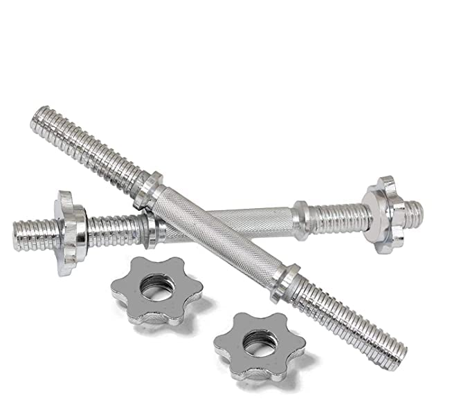 Buy Ankaro Heavy Dumbbell Rod Steel 14 inch (28mm) Threaded with STAR ...