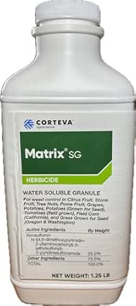 Amazon.com : Matrix SG (1.25 lb.) Broadleaf Weeds and Grass Control ...