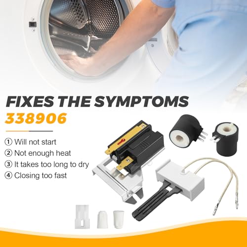 Snapklik.com : 338906 Gas Dryer Flame Sensor & 279834 Gas Valve Coil ...